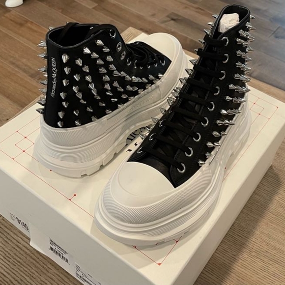 Alexander McQueen | Shoes | Mens Alexander Mcqueen Slick Tread Spiked ...